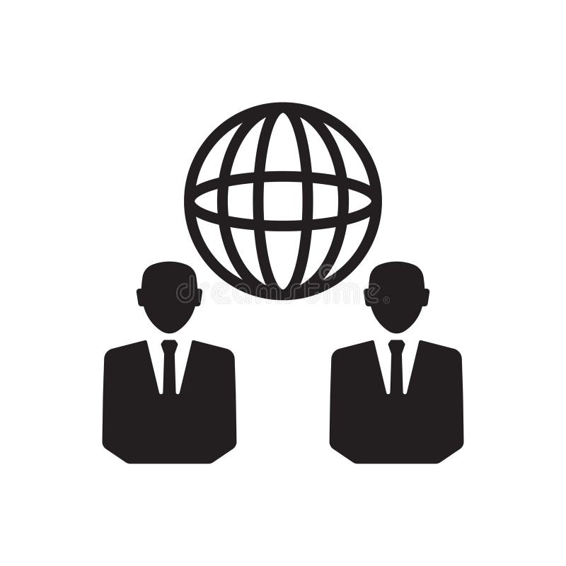 Business Network Icon stock illustration. Illustration of manager ...