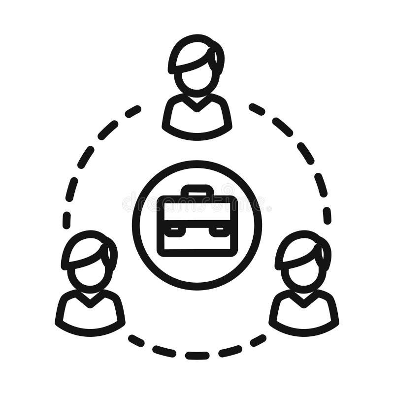 Business Network Icon Color Illustration Design Stock Vector ...