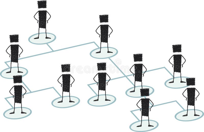Business Network, Stick Figures Stock Photo - Illustration of ...