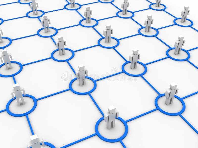 Business Network stock illustration. Illustration of relationship ...