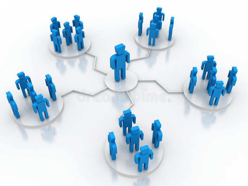 Business Network stock illustration. Illustration of computer - 43007752