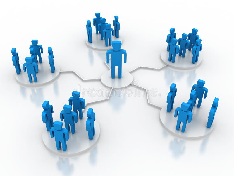 Business Network stock illustration. Illustration of group - 43007754