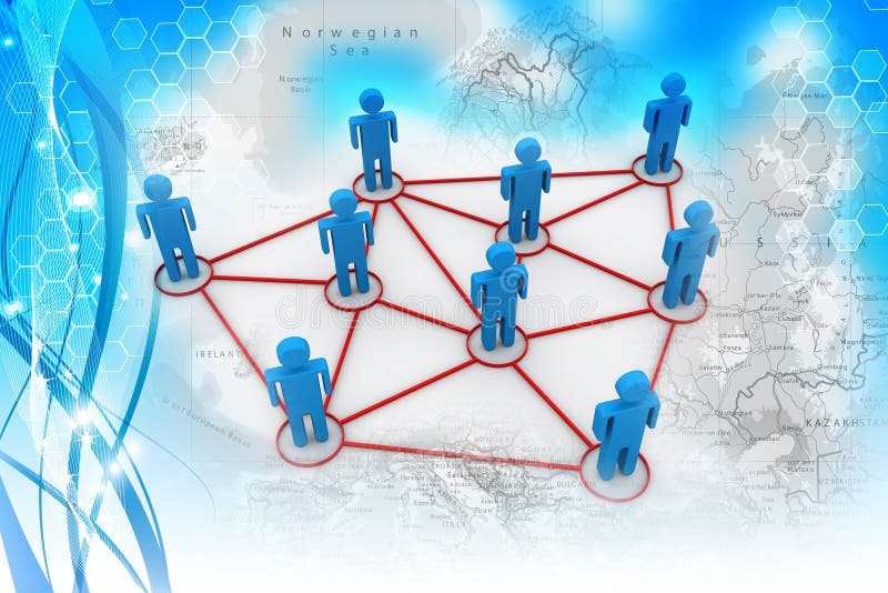 Business Network stock illustration. Illustration of partnership - 43009062
