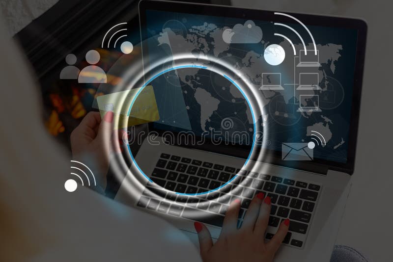 Business Networking Connection Concept and Wi-Fi. Technology ...