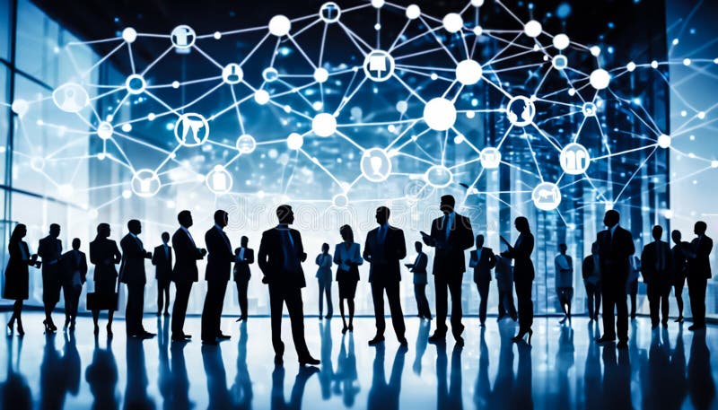 Business Networking and Digital Connection Concept – Professionals in ...