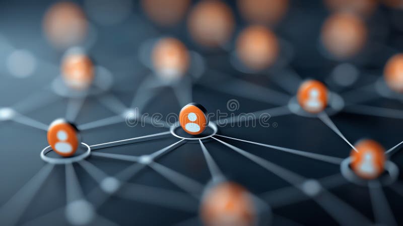 Business Networking Event Connecting Dots Forming a Network Stock ...