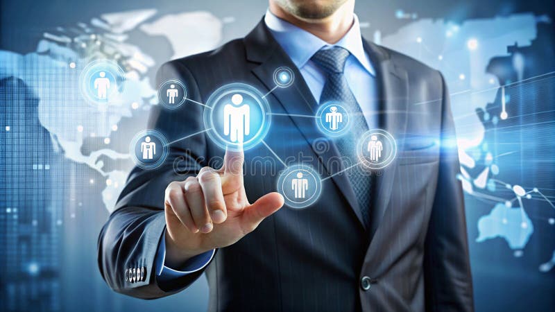 Business Networking Platform Stock Illustration - Illustration of ...