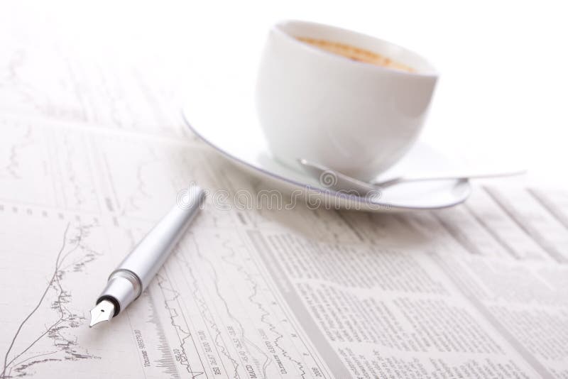 Rolled German newspaper stock image. Image of extra, news - 3320045