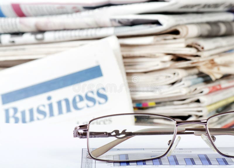 Business the Newspaper with Chart Stock Image - Image of backgrounds ...