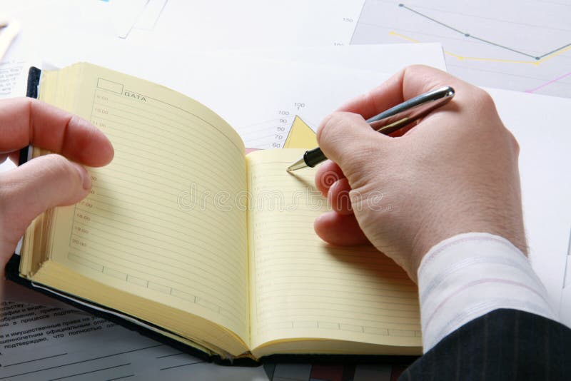 Business notes stock image. Image of male, horizontal - 13798137