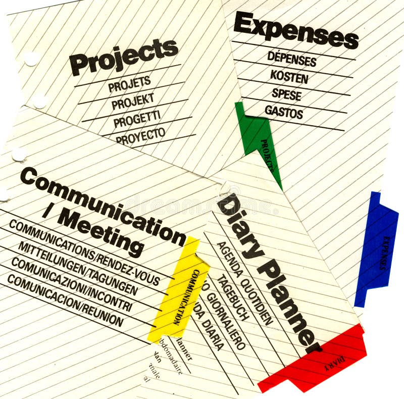 Business notes. stock image. Image of schedule, isolated - 4651505