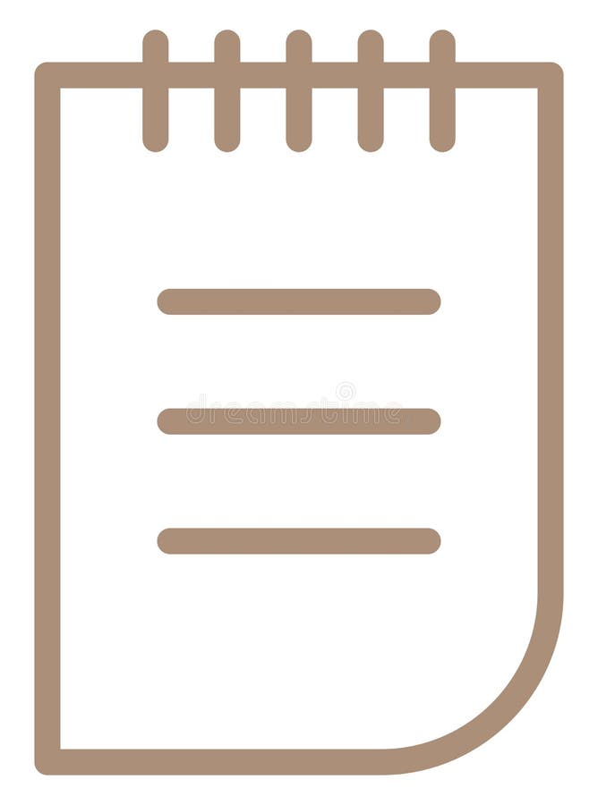 Business notes, icon stock vector. Illustration of isolated - 260369788