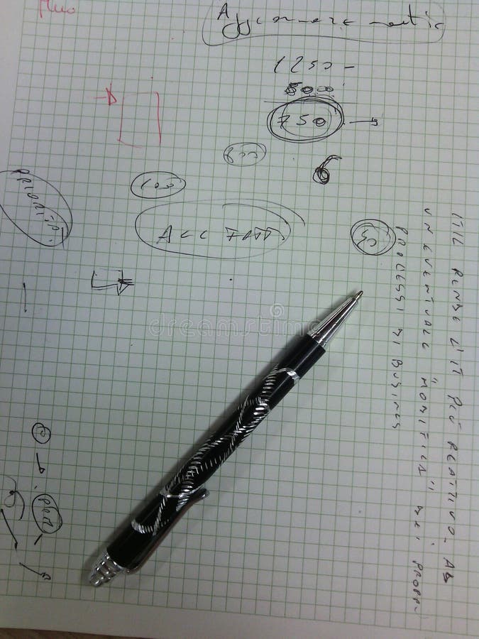 Business notes in italian stock photo. Image of notes - 42593126
