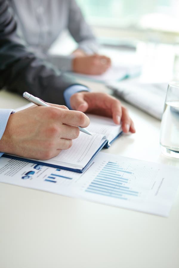 Business notes stock image. Image of personal, conference - 2591371