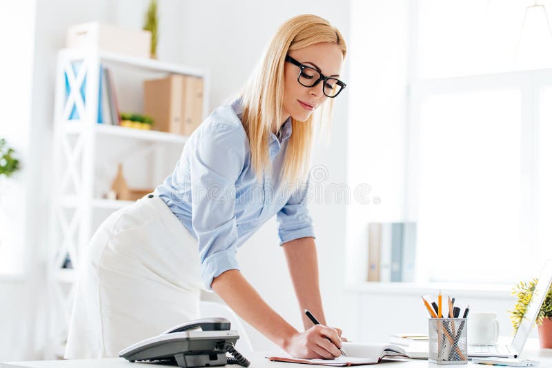 Business notes. stock photo. Image of person, businesswoman - 66702880