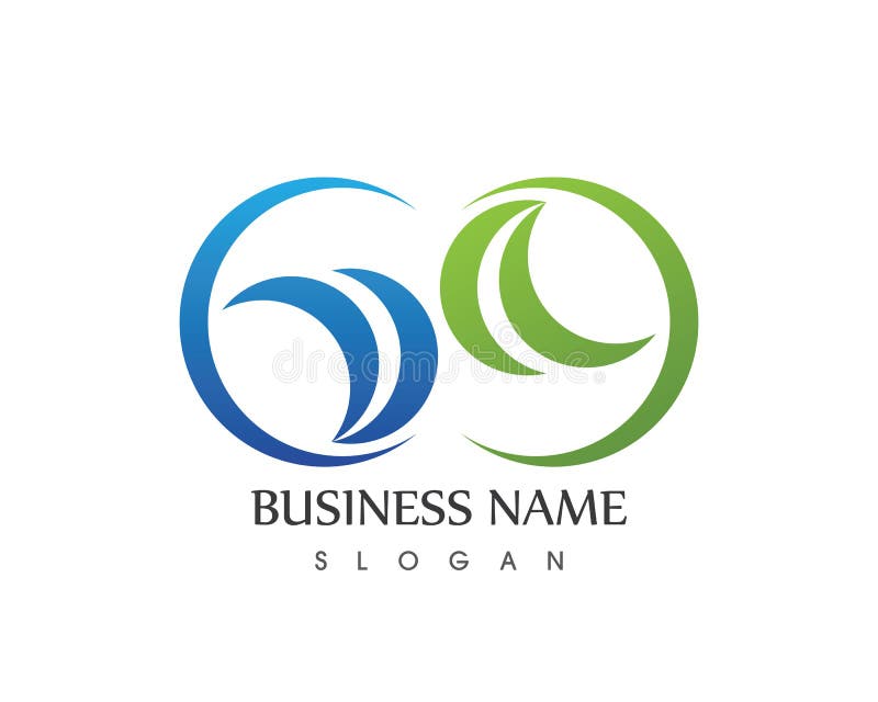 Business Number Logo Vector Template Stock Vector - Illustration of ...