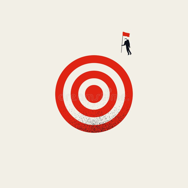 Business Objective, Target Vector Concept. Symbol of Goals, Vision ...