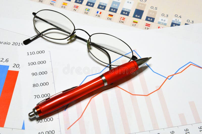 Business Objects in the Office on the Table Stock Image - Image of ...