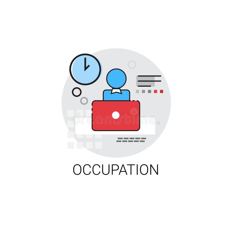 Business Occupation Work Job Icon Stock Vector - Illustration of career ...