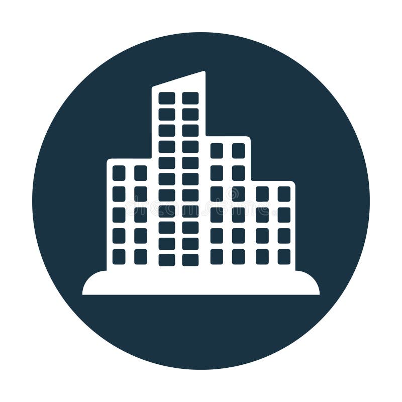 Business Office Building Icon Logo Stock Vector - Illustration of logo ...