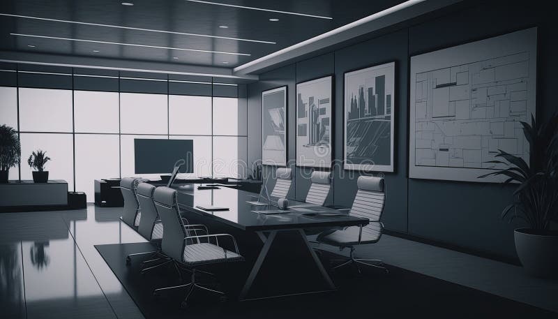 Business Office Design Background. UI UX Design Stock Illustration ...