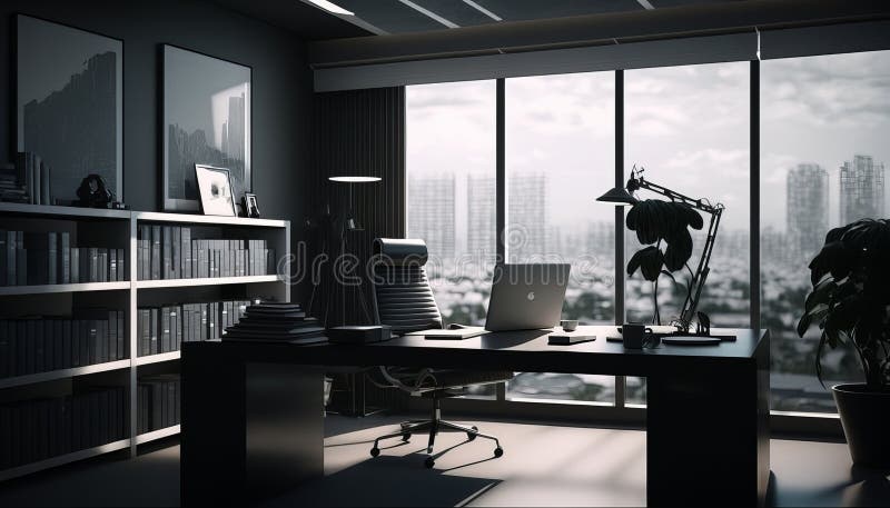 Business Office Design Background. UI UX Design Stock Illustration ...