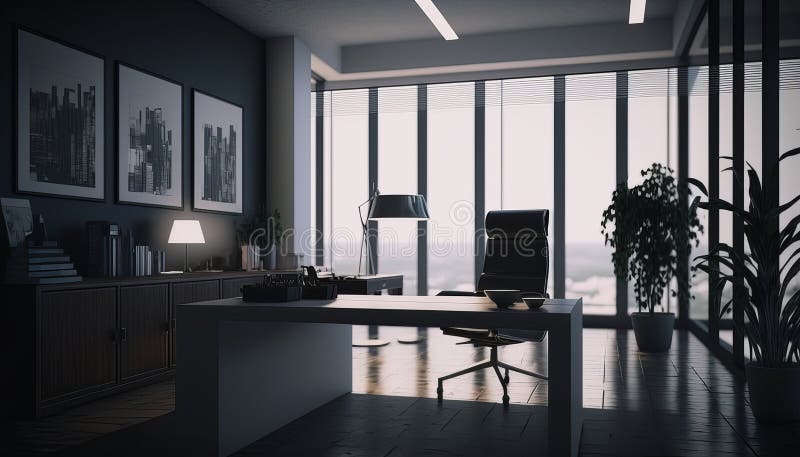 Business Office Design Background. UI UX Design Stock Illustration ...