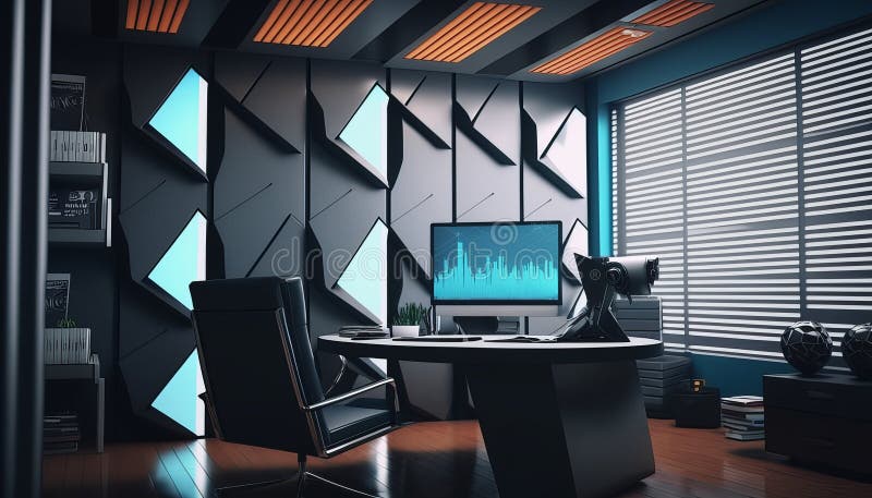 Business Office Design Background. UI UX Design Stock Illustration ...