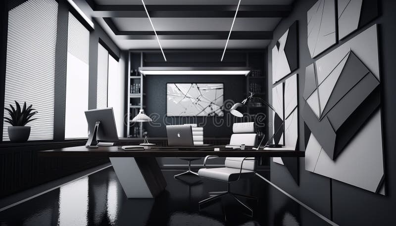 Business Office Design Background. UI UX Design Stock Illustration ...