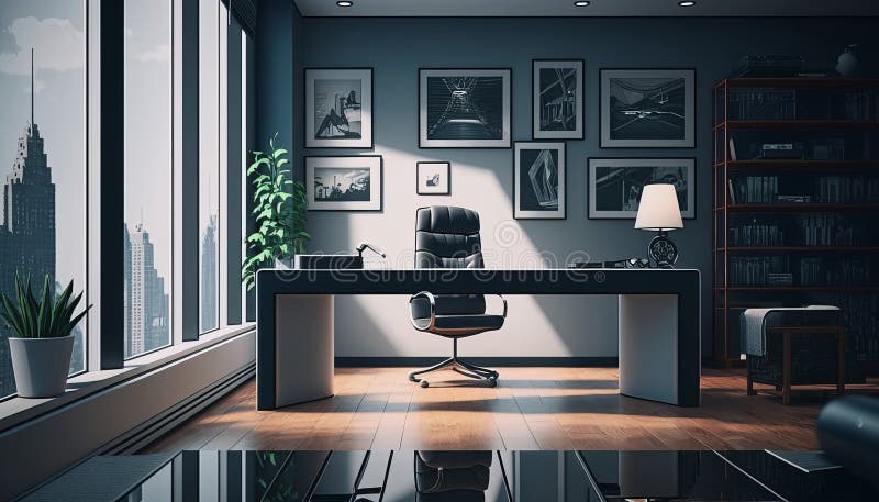 Business Office Design Background. UI UX Design Stock Illustration ...