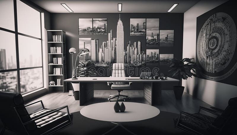 Business Office Design Background. UI UX Design Stock Illustration ...