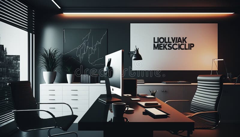 Business Office Design Background. UI UX Design Stock Illustration ...