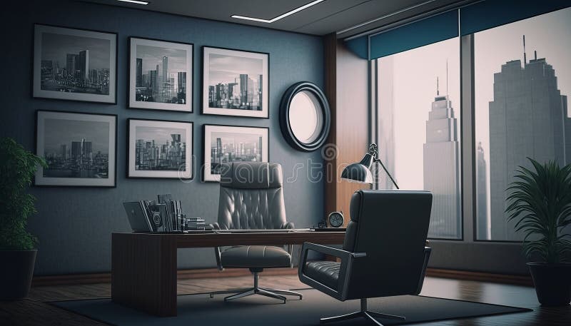 Business Office Design Background. UI UX Design Stock Illustration ...