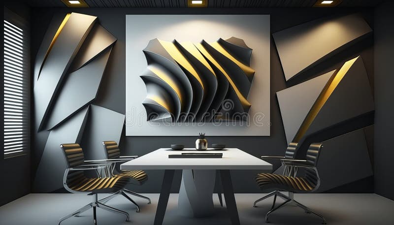 Business Office Design Background. UI UX Design Stock Illustration ...