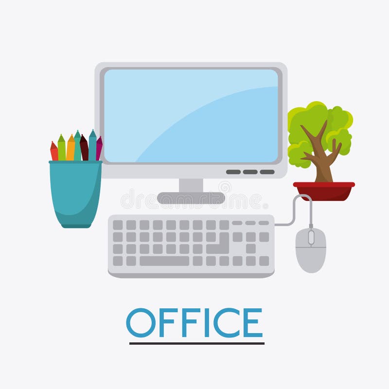 Business office and human stock vector. Illustration of room - 59060356