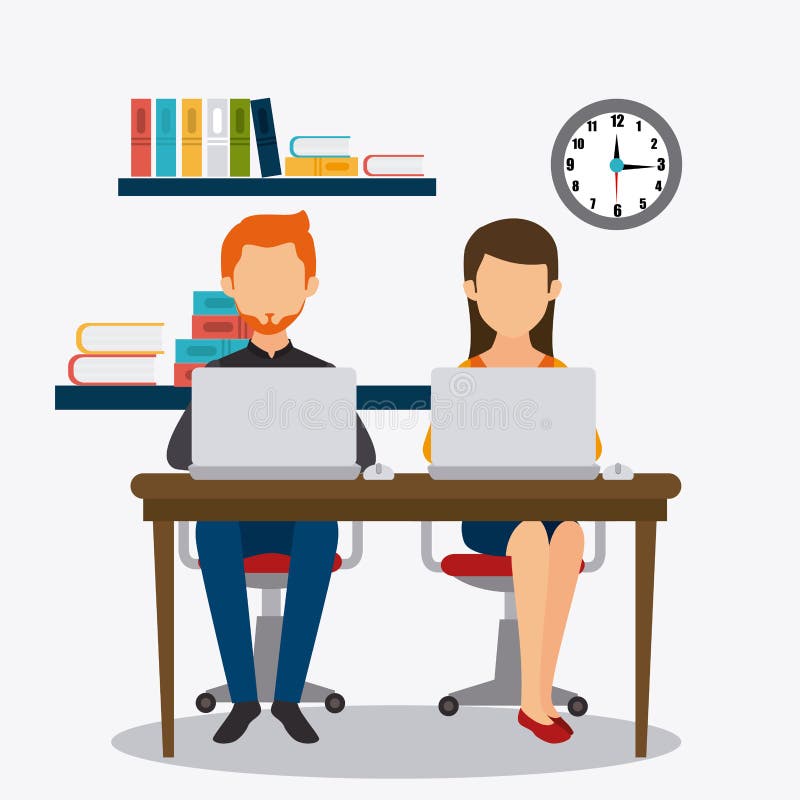 Business office and human stock vector. Illustration of objects - 59134538