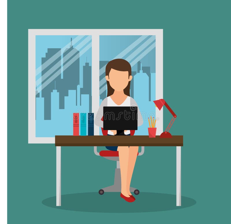 Business office and human stock vector. Illustration of teamwork - 59134545