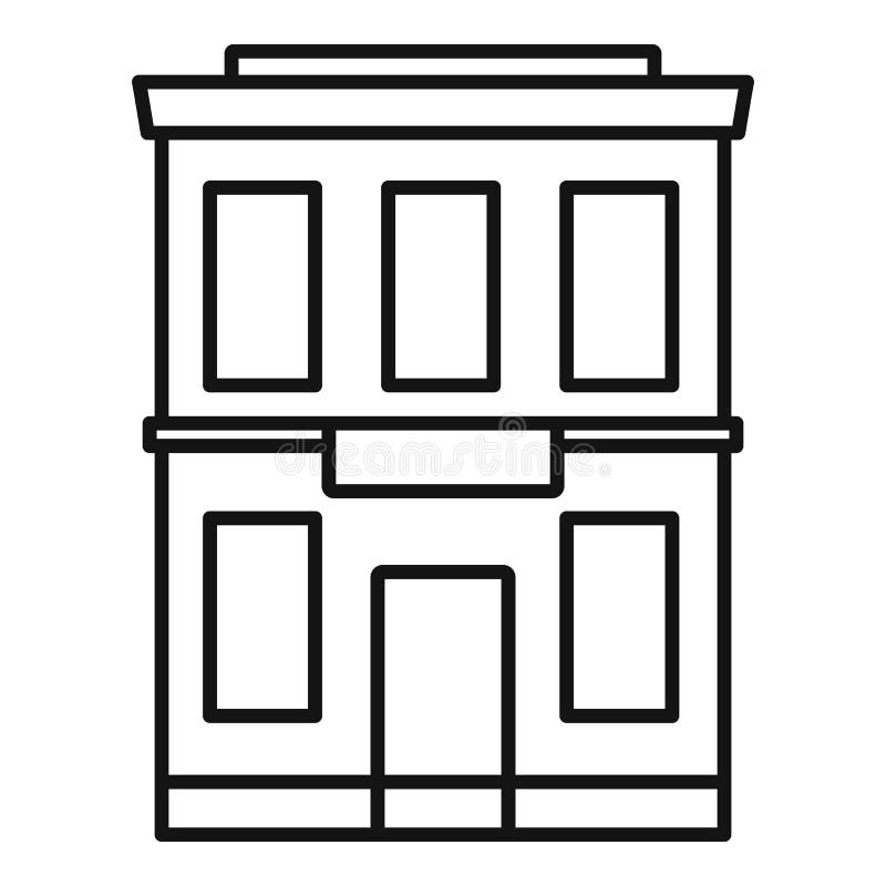 Business Office Icon, Outline Style Stock Vector - Illustration of ...