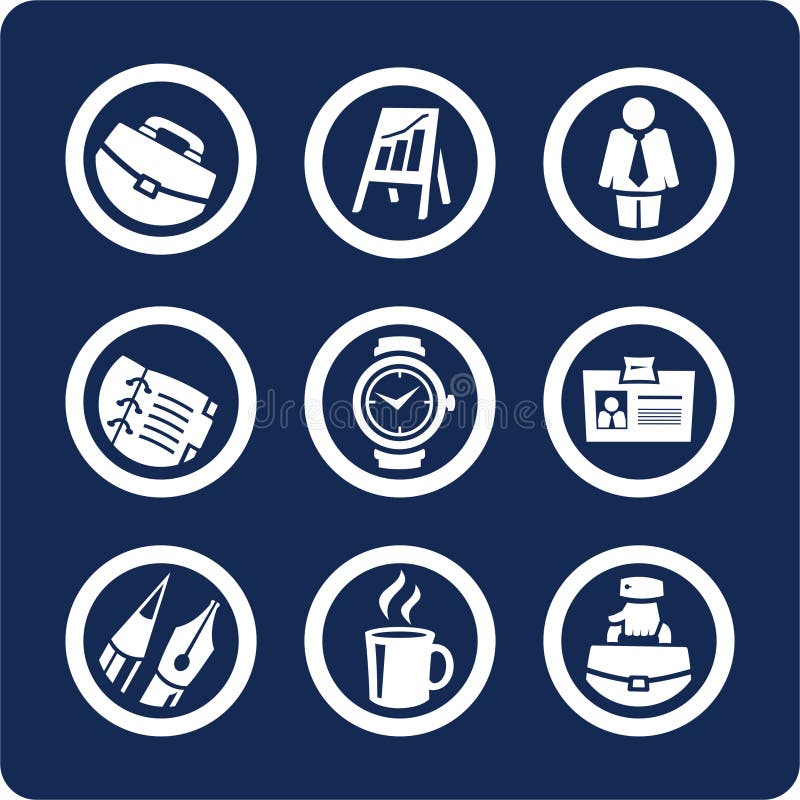 Business and Office Icons (set 5, Part 2) Stock Vector - Illustration ...
