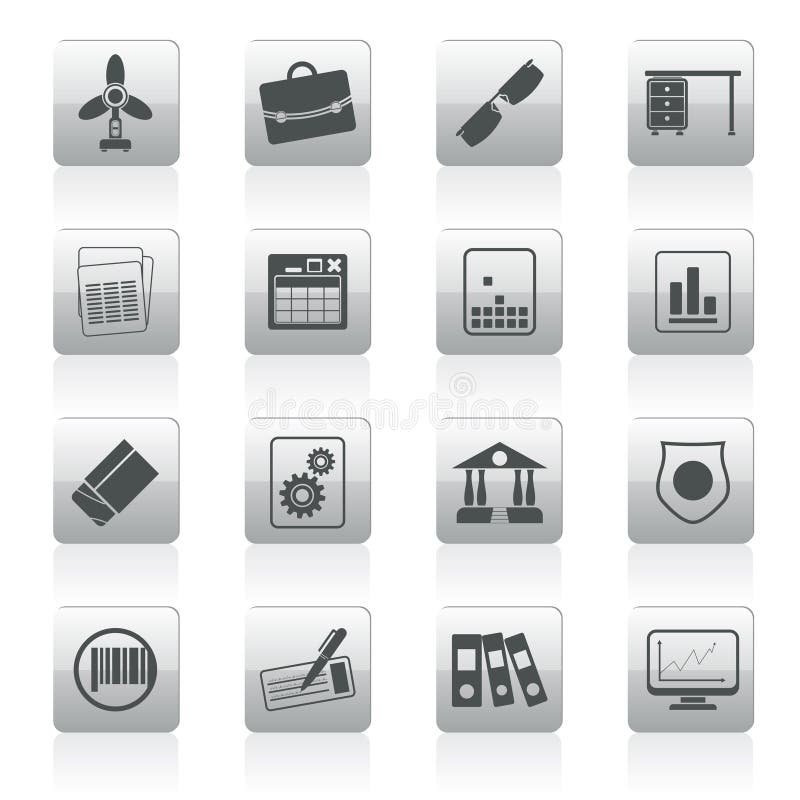 Business and Office Icons stock vector. Illustration of creative - 55421203
