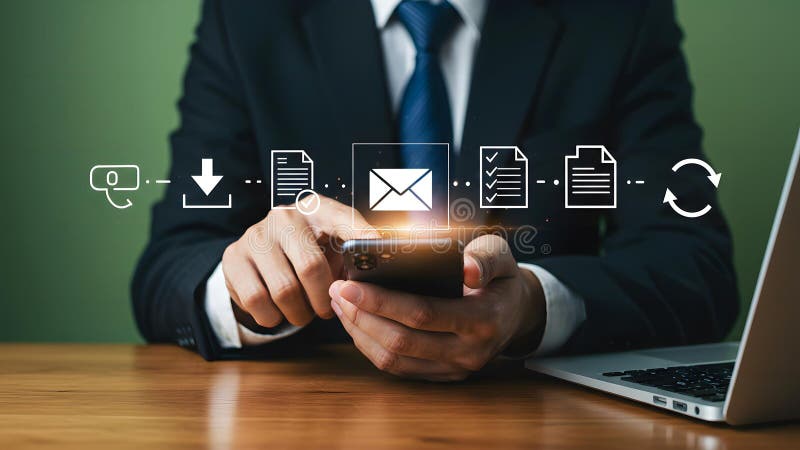 Advanced Holographic Chart Office in the Office Stock Illustration ...