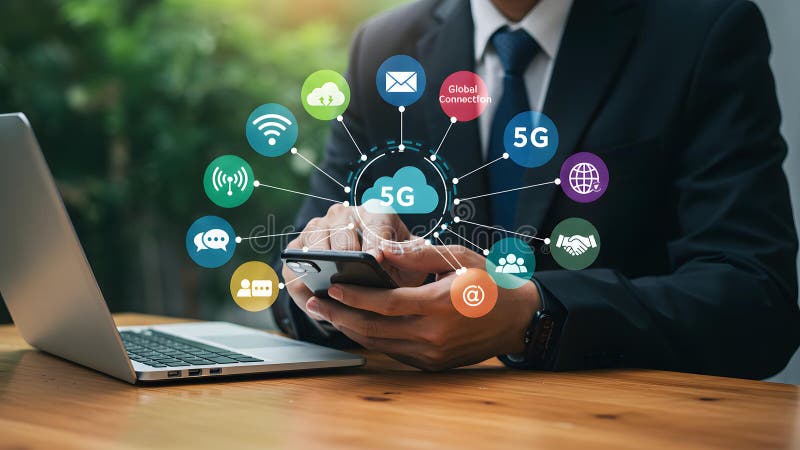 Advanced Holographic Chart Office in the Office Stock Illustration ...