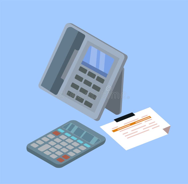 Business Office Objects Vector Set Stock Vector - Illustration of sign ...