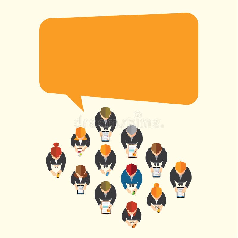 Business and Office Social Network Vector Design Stock Illustration ...