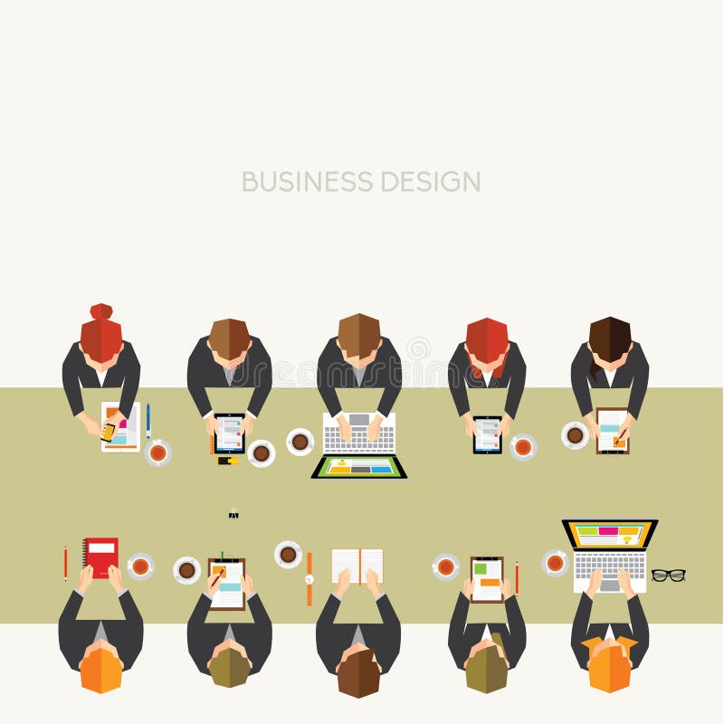 Business and Office Social Network Vector Design Stock Illustration ...