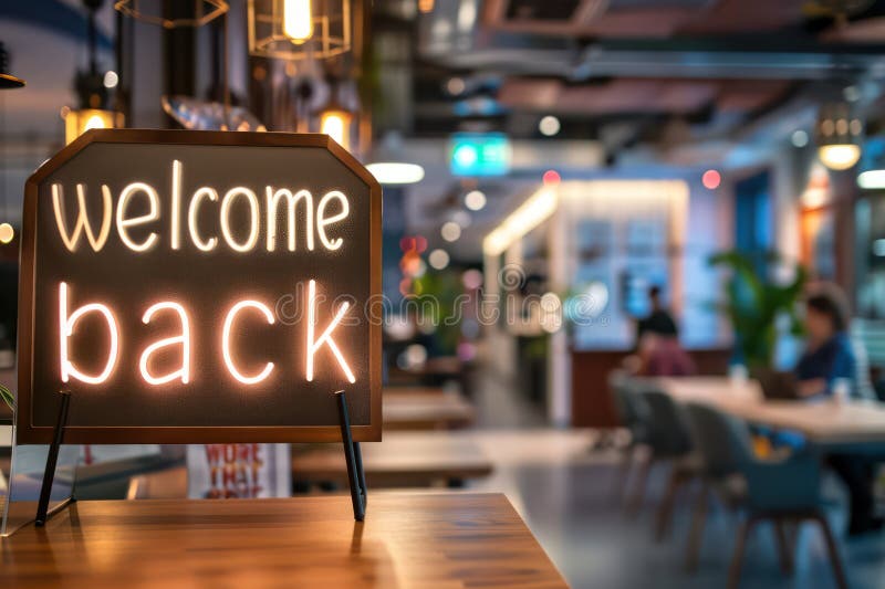 A Business Office with the Text Welcome Back in a Big Classy Font in ...