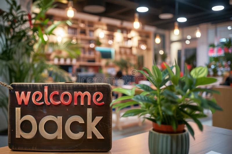 A Business Office with the Text Welcome Back in a Big Classy Font in ...