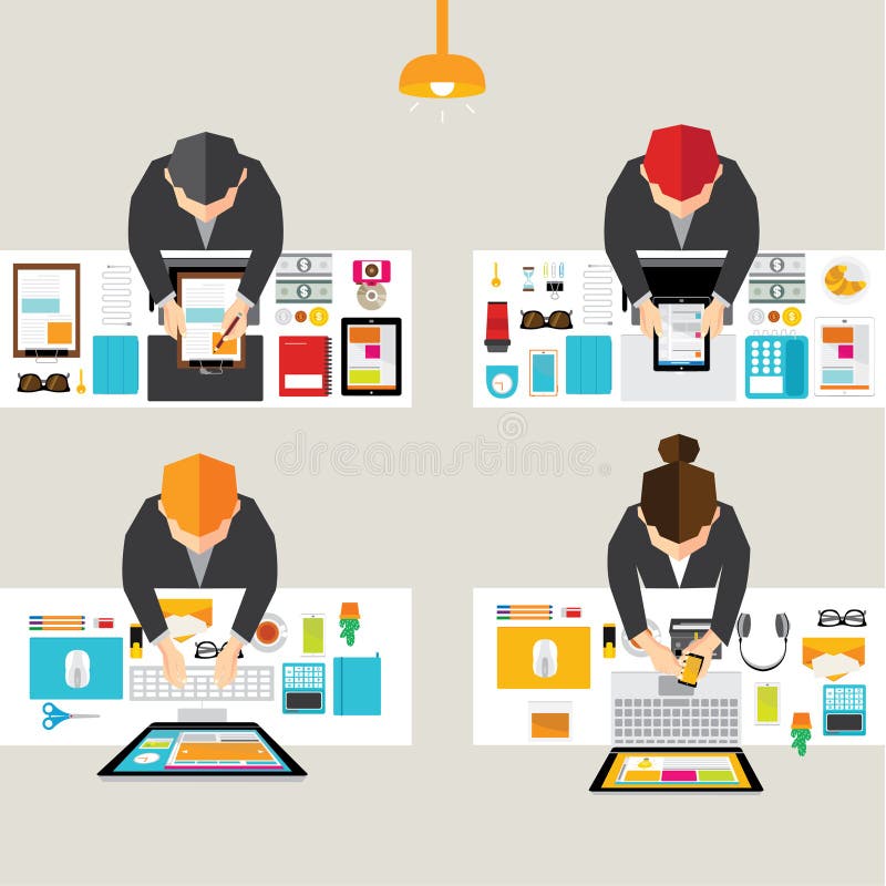 Business and Office Vector Design Stock Illustration - Illustration of ...