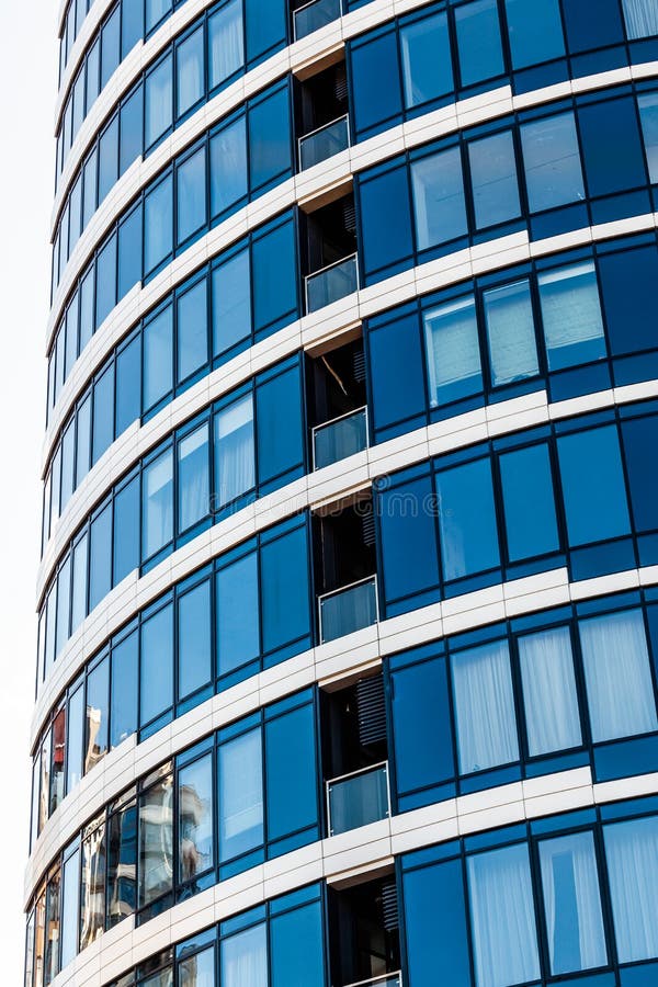 Business Offices in a Skyscraper. the House with Large Panoramic ...