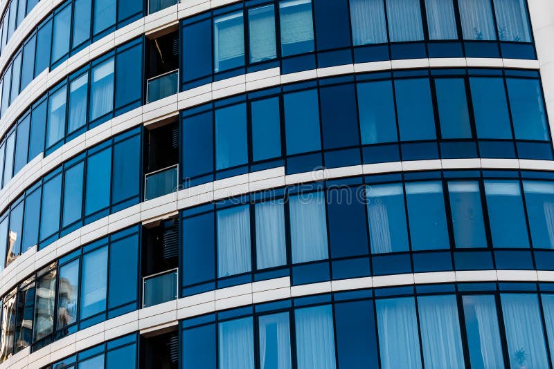 Business Offices in a Skyscraper. the House with Large Panoramic ...